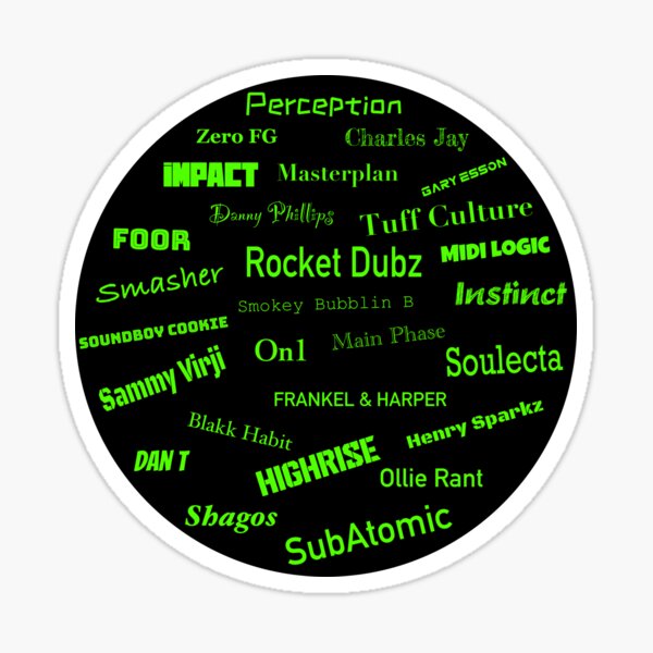 " UK Garage Music Producers." Sticker for Sale by Marvelpic | Redbubble
