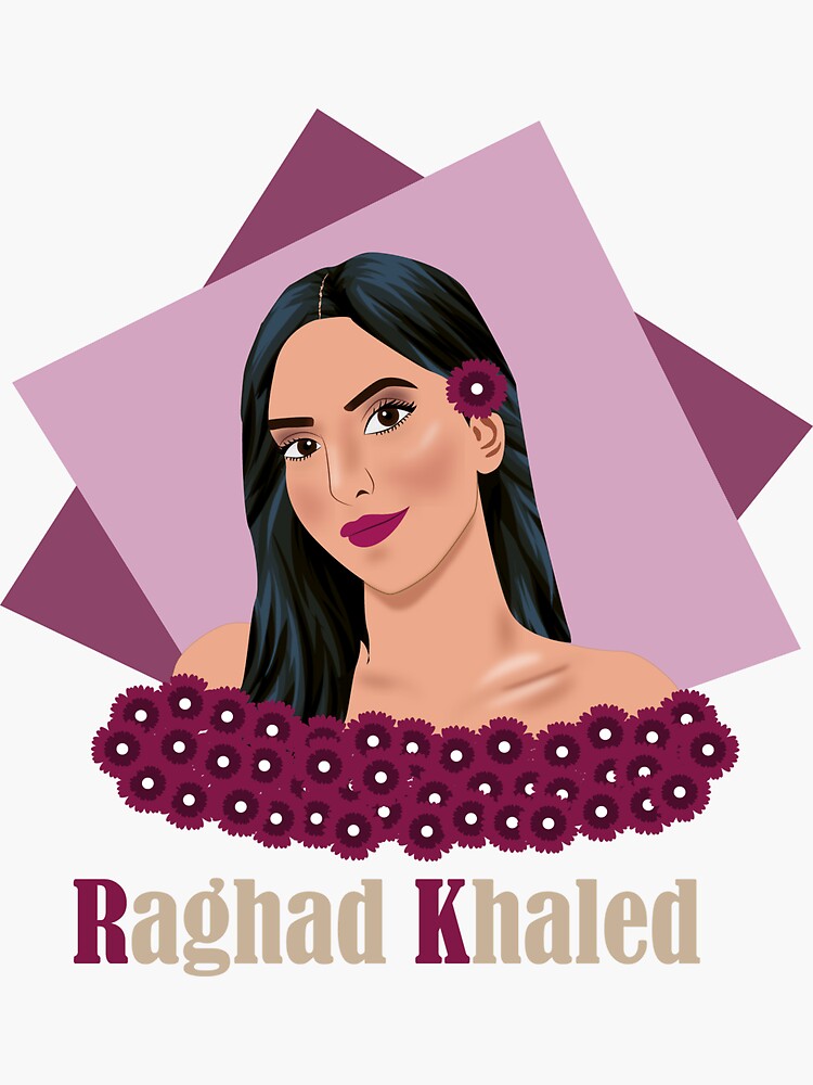 "Raghad Khaled's vector PORTRAIT " Sticker for Sale by senaaelamin | Redbubble