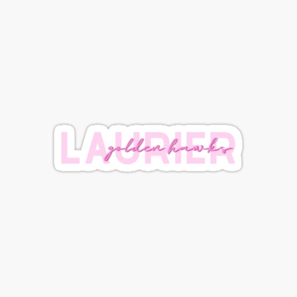 "Laurier Pink" Sticker by jreiken | Redbubble