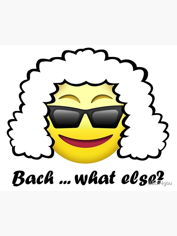 "Johann Sebastian Bach Emoji (Smilie)" Framed Art Print for Sale by ...