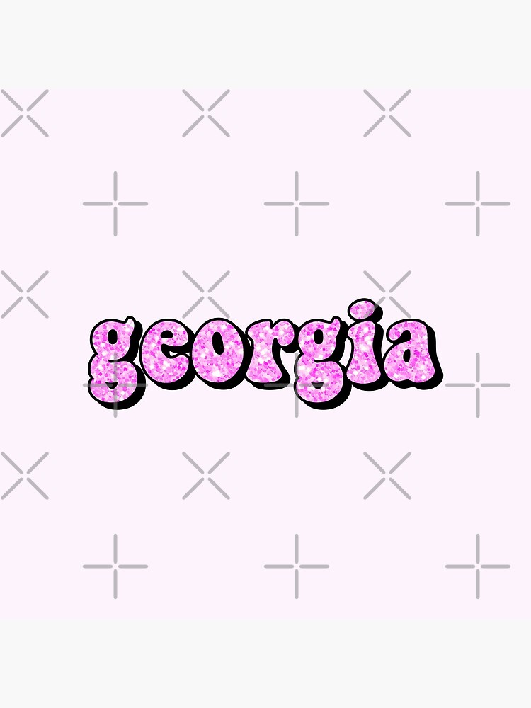 "aesthetic hot pink glitter georgia name" Poster by STAR10008 | Redbubble