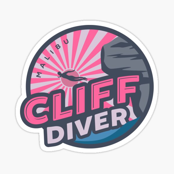 "Cliff Diver - cliff diver gift idea" Sticker for Sale by ikarus7ix ...