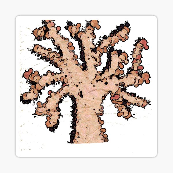"Animated Tree" Sticker by Rameen-Ahsan98 | Redbubble