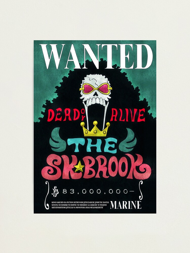 "Brook Wanted Bounty Poster" Photographic Print for Sale by nichinu ...