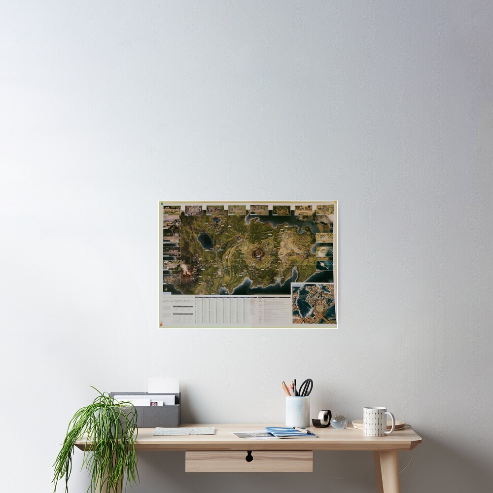 "final fantasy XV map" Poster for Sale by Gaming-Dude | Redbubble