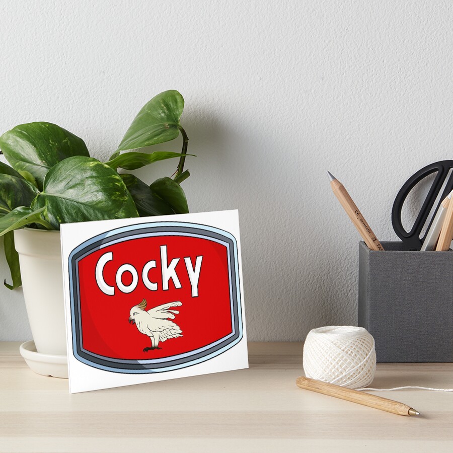 "Booth's 'Cocky' Belt Buckle" Sticker for Sale by ApMc | Redbubble