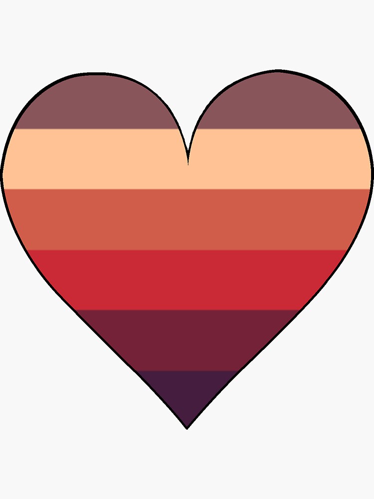 "Marsic Flag Heart" Sticker by L-lndicibIe | Redbubble