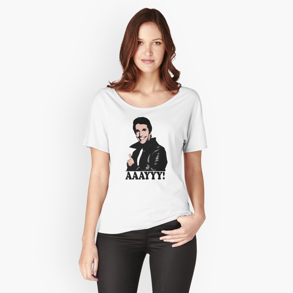 "The Fonz Happy Days Aaayyy! T-Shirt" Essential T-Shirt for Sale by ...