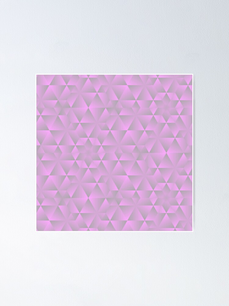 "Pink triangle design" Poster by rich-jam | Redbubble