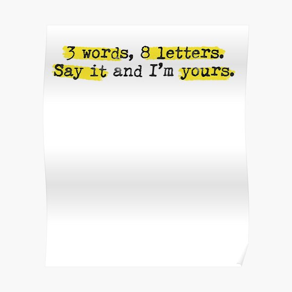 Póster «3 palabras 8 letras te amo linda relación» de sharedipmemes ...