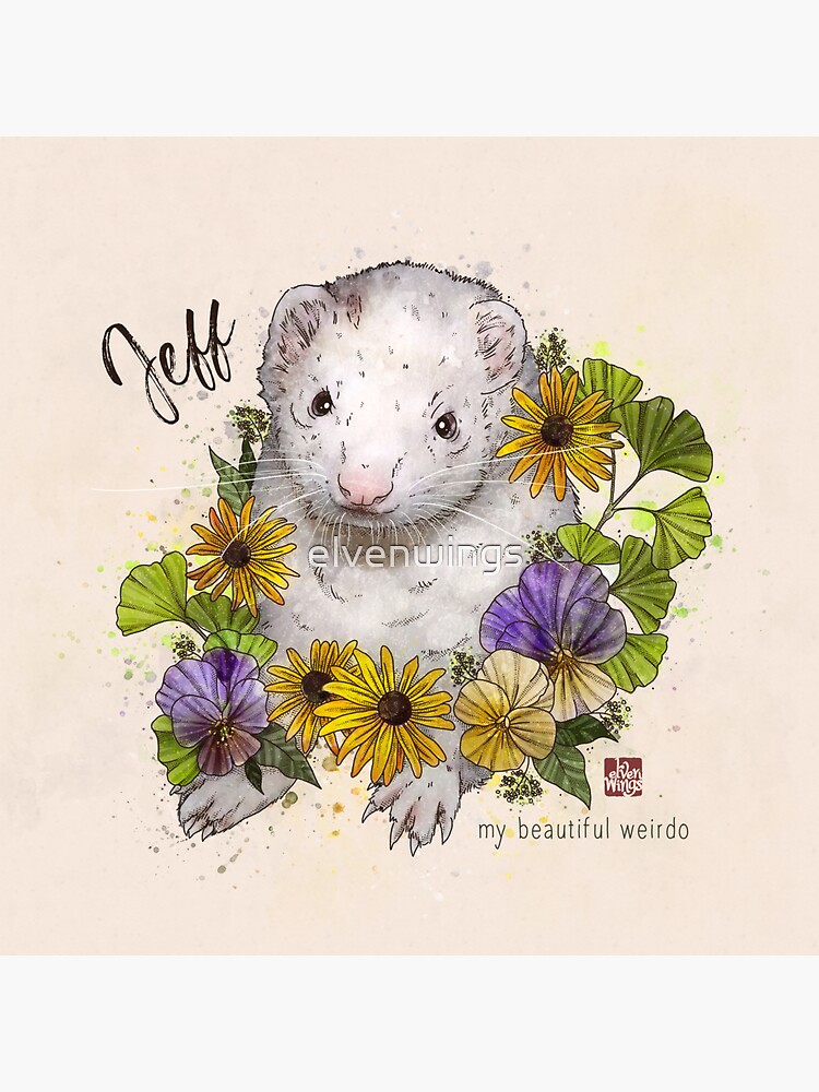 "Jeff" Sticker by elvenwings | Redbubble