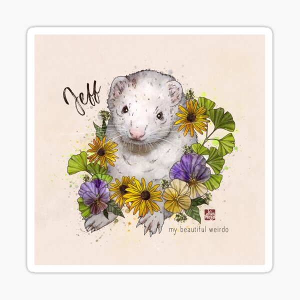 "Jeff" Sticker by elvenwings | Redbubble