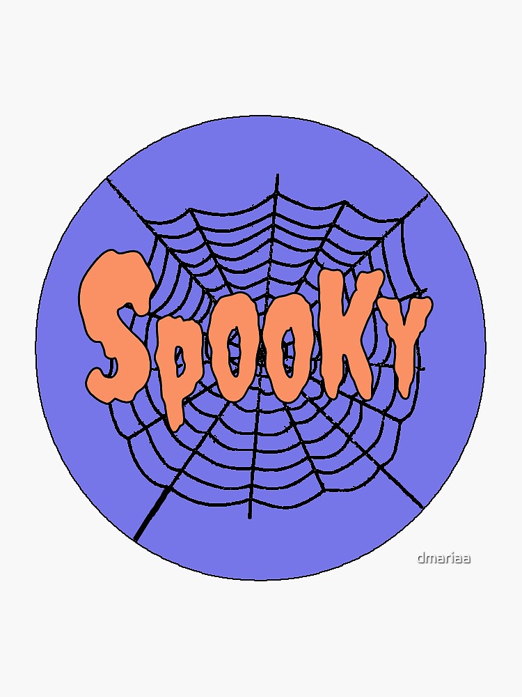 "Spooky web" Sticker for Sale by dmariaa | Redbubble