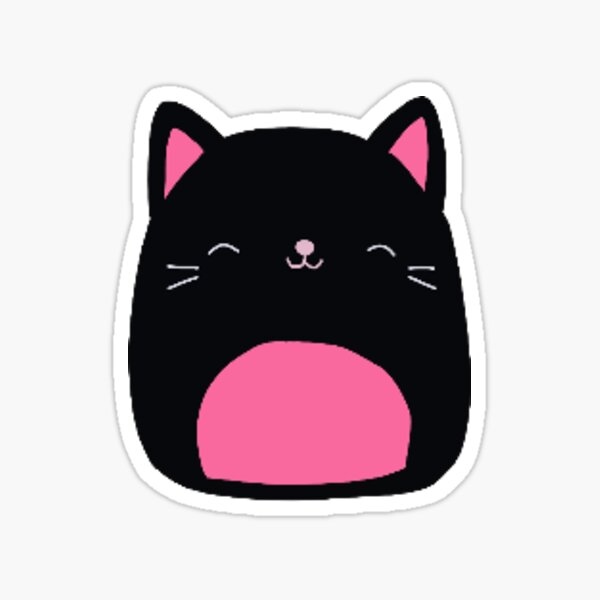 "Black Cat Squishmallow " Sticker for Sale by AllisonHartsell | Redbubble