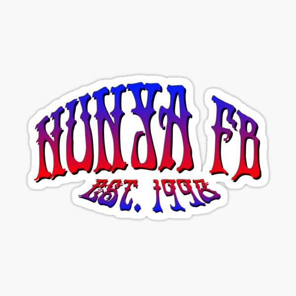 "Nunya FB" Sticker by laurelbuffaloe1 | Redbubble