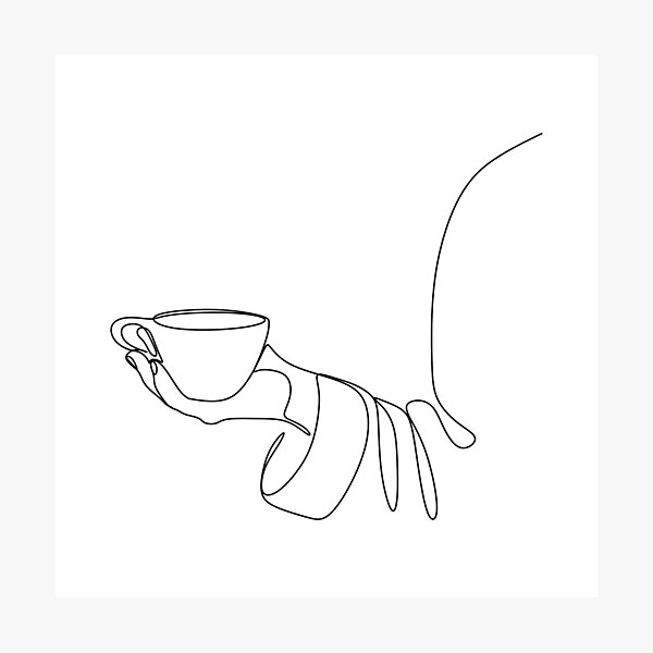 "Cafe illustrations. Coffee line art. Minimalist Line Drawing. Coffee ...