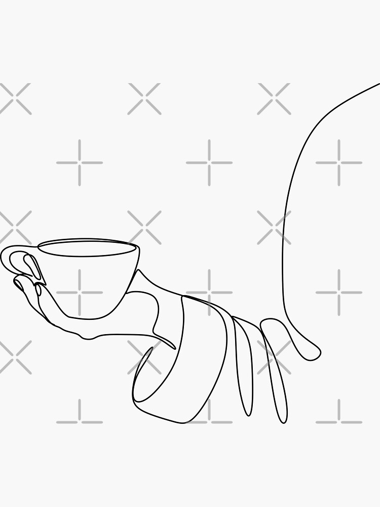 "Cafe illustrations. Coffee line art. Minimalist Line Drawing. Coffee ...