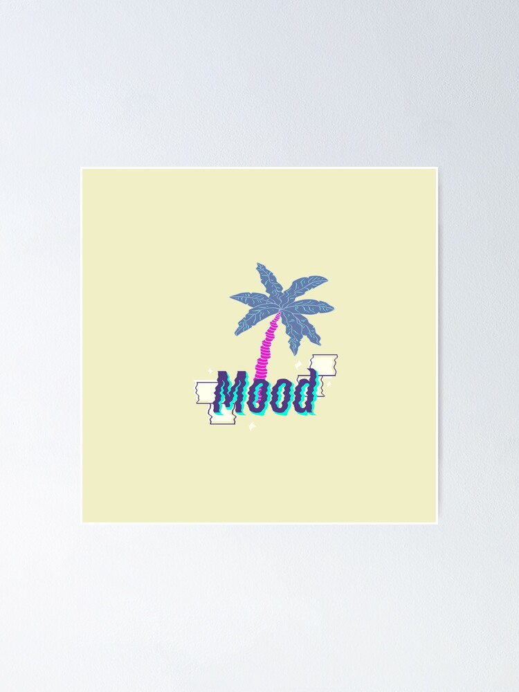 "Palm Tree Mood Vaporwave Neon" Poster for Sale by lespace | Redbubble