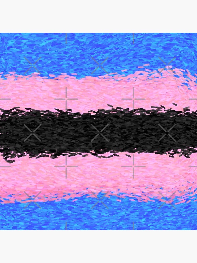 "Black Trans Flag" Art Print for Sale by ravens-are-cool | Redbubble