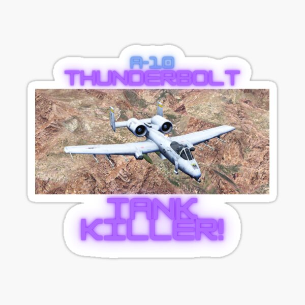 "A-10 Thunderbolt" Sticker by HotMachines | Redbubble