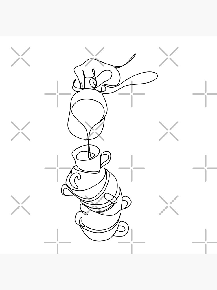"Cafe illustrations. Coffee line art. Minimalist Line Drawing. Coffee ...