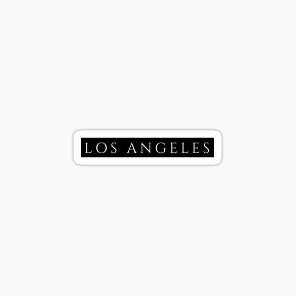 "Los Angeles Simple Minimalist Design" Sticker for Sale by RoJor ...