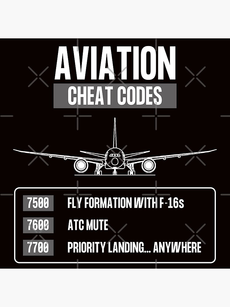 "Aviation Cheat Codes, emergency, loss of radio, hijacking" Poster for ...