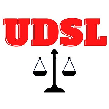 "UDSL" Sticker for Sale by nikkibwell | Redbubble
