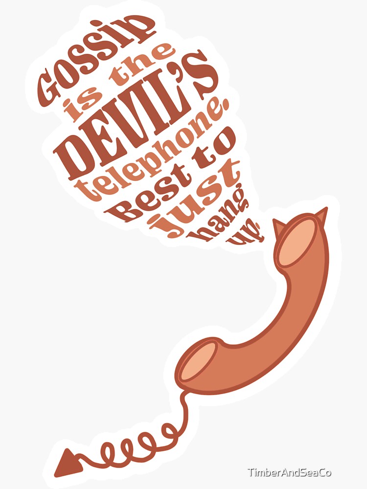 "Gossip is the Devil's Telephone Schitt's Creek Quote Moira Boho ...