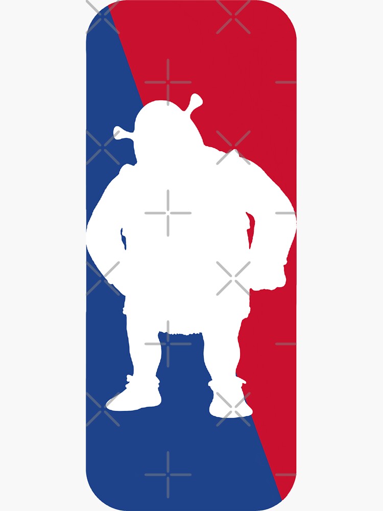 "Shrek NBA" Sticker for Sale by passiveisopod | Redbubble