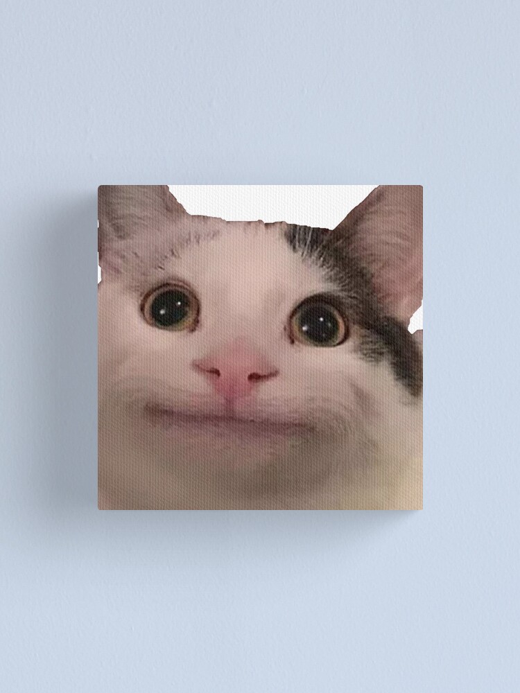 "Polite cat meme, funny cat meme" Canvas Print for Sale by ElevenGraphics | Redbubble
