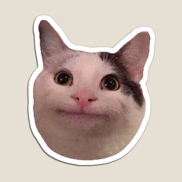 "Polite cat meme, funny cat meme" Magnet for Sale by ElevenGraphics ...
