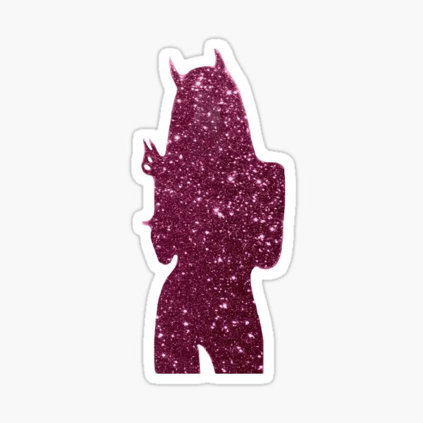 "Glitter Devil Silhouette " Sticker for Sale by cat803 | Redbubble