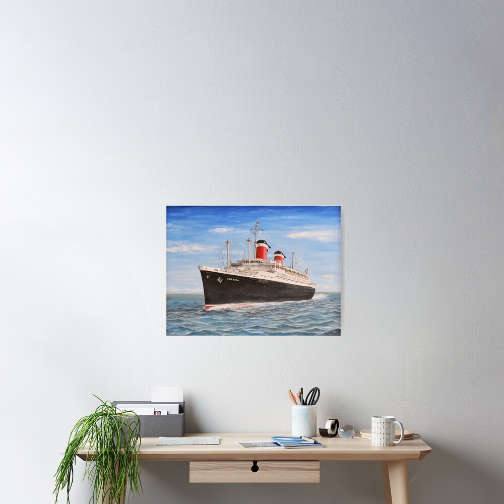 "SS America" Poster for Sale by waypoints | Redbubble
