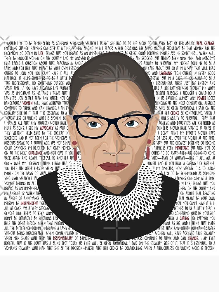 "Notorious Ruth Bader Ginsburg (RBG) Quotes" Metal Print for Sale by ...