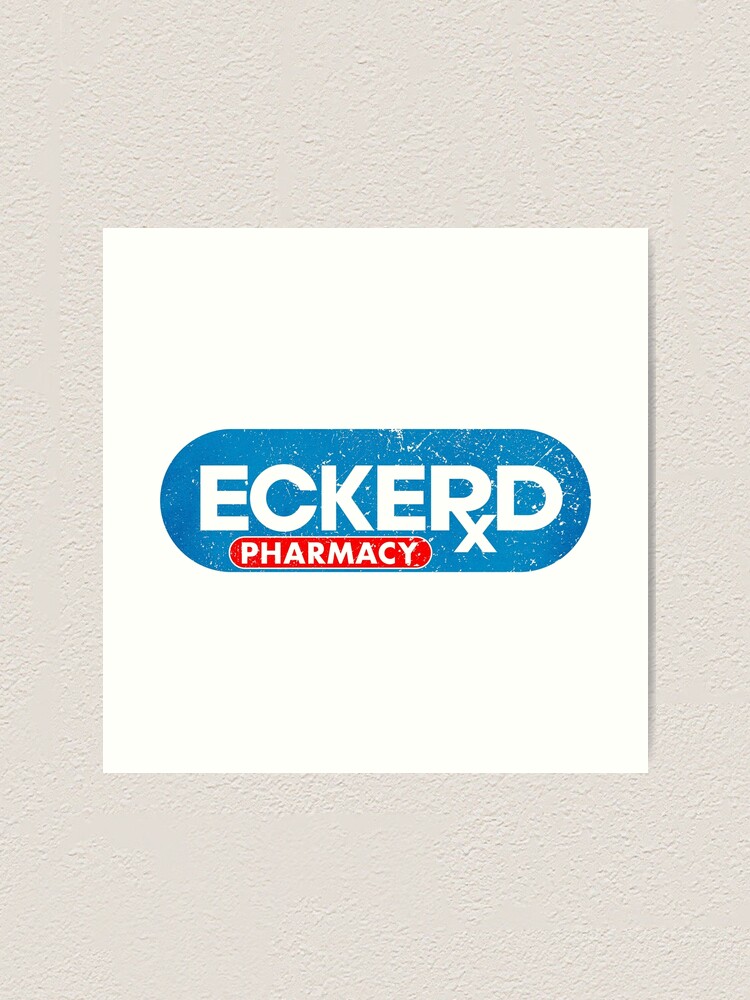 "Eckerd Store Distressed Design | 80s and 90s Defunct Drug Store" Art ...