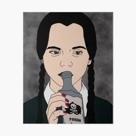 "Wednesday Addams Poison Bottle" Art Board Print by SmashCustoms ...