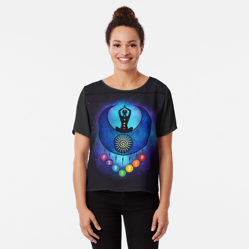 "7 Chakra Female Moon & Sun - 59 Universe" Sticker for Sale by chakraplaza | Redbubble