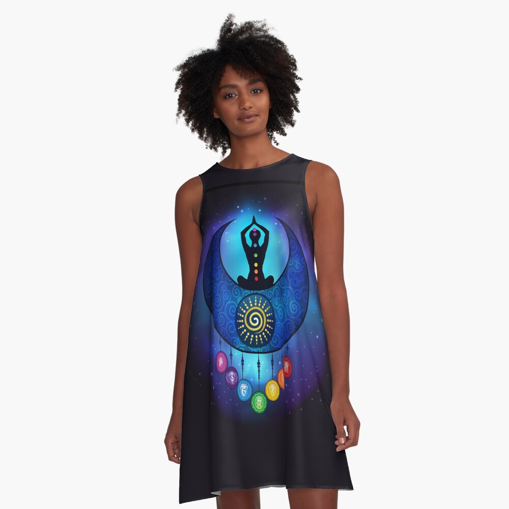 "7 Chakra Female Moon & Sun - 59 Universe" Sticker for Sale by chakraplaza | Redbubble