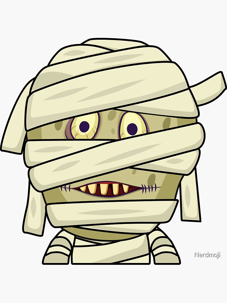 "Mummy Emoji" Sticker by Nerdmoji | Redbubble