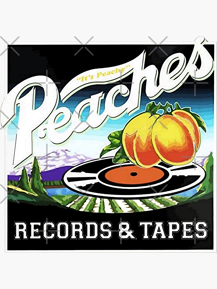 "Peaches Records & Tapes - Defunct Logo Series (Record Store)" Sticker ...