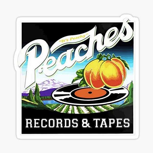 "Peaches Records & Tapes - Defunct Logo Series (Record Store)" Sticker ...