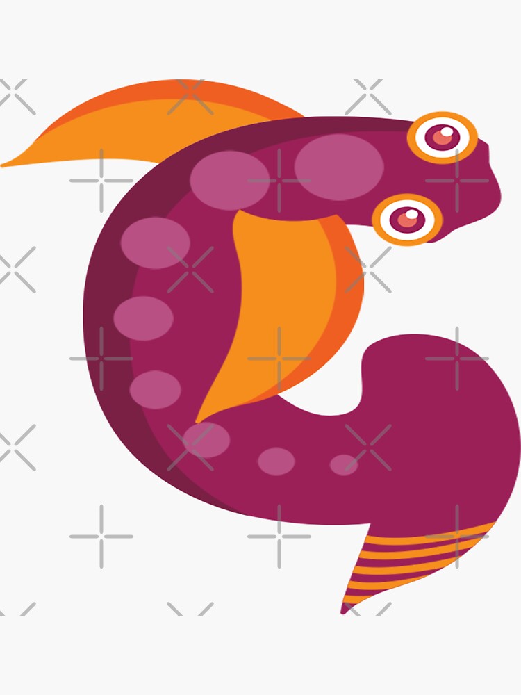 "Monster Alphabet - Alphabet Monsters G" Sticker for Sale by Coder-T ...