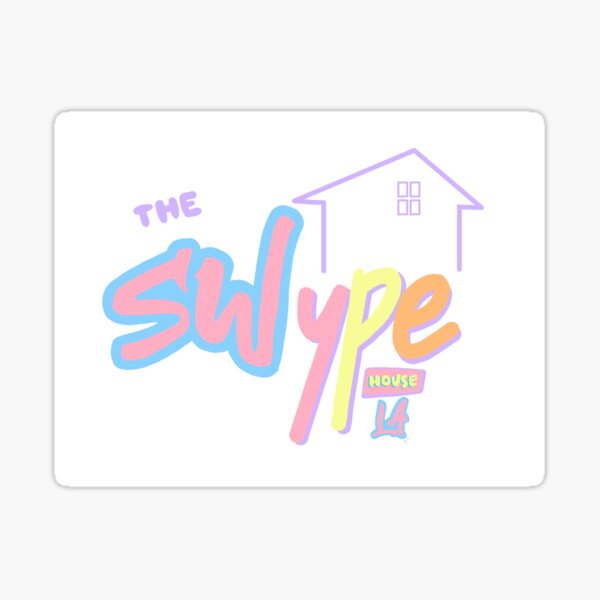 "Swype House LA" Sticker for Sale by grace-li2 | Redbubble
