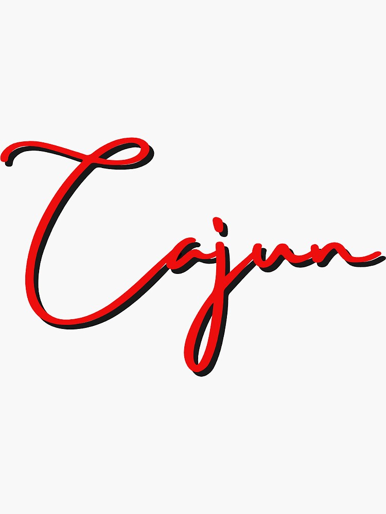 "Cajun" Sticker for Sale by emizlayshop | Redbubble