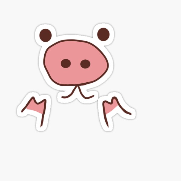 "Cute pig face" Sticker by CHVargas | Redbubble