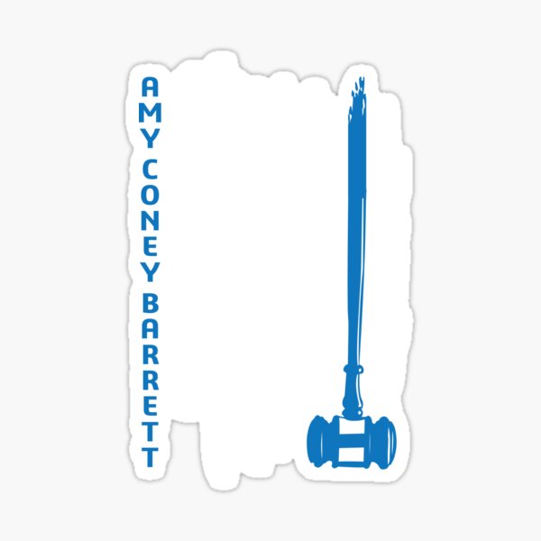 "Amy Coney Barrett Justice Dogma | Fill The Seat SCOTUS" Sticker for ...