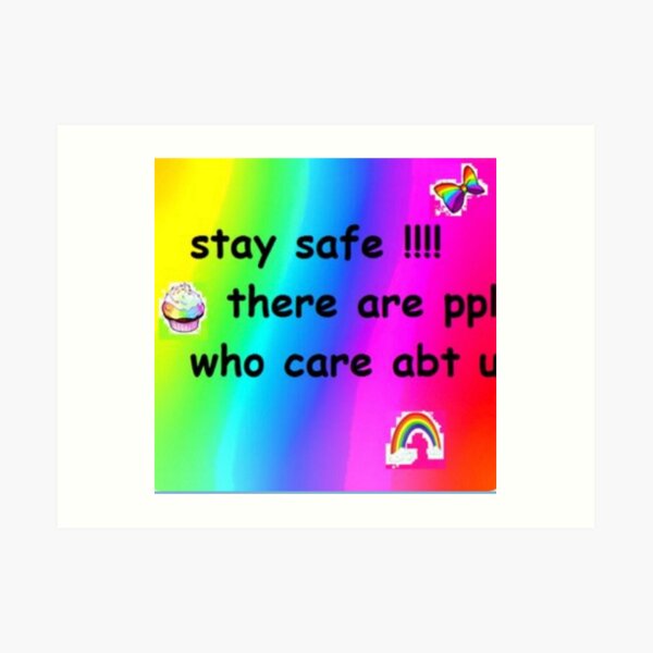 "Rainbowcore Aesthetic" Art Print by Merch-For-All | Redbubble