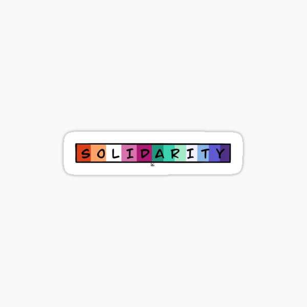"Solidarity" Sticker for Sale by LightSabre01 | Redbubble