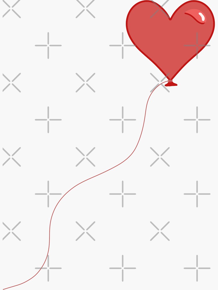 "Balloon Heart" Sticker for Sale by kindofadaydream | Redbubble